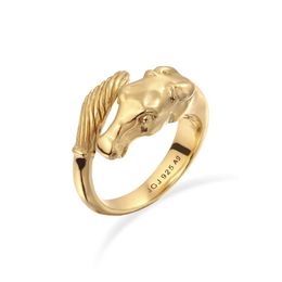 Kuzzoi Ring 925 Sterling Silber in Gold | Gr.: 66