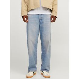 Jack & Jones JACK & JONES Herren Relax-fit-Jeans "JJIRON JJORIGINAL AKM NOOS", blau, Gr. 36, Abriebeffekte, Denim/Jeans, Obermaterial: 100% Baumwolle, Jeans