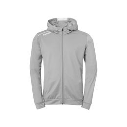 Kempa Trainingsjacke PLAYER HOOD JACKET Kids in dark grau melange | Gr.: 140