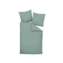 Janine Bettw&auml;sche 1er Pack in Salbeigr&uuml;n | Gr.: 40x40 cm