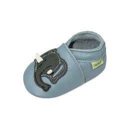 Sayoyo Baby Krabbelschuhe aus Leder, weiche Lauflernschuhe mit rutschfester Sohle | Gr.: 25/26