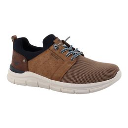 Mustang Shoes Herren Slip-On Sneaker "Gregorio", Gr. 46, braun, Lederimitat, Textil, Schuhe, Schlupfschuh, Freizeitschuh, Halbschuh mit elastischen