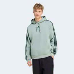 Herren Kapuzensweatshirt "M 3S FL HD", gr&uuml;n, Gr. L, adidas Sportswear, Obermaterial: 70% Baumwolle, 30% Polyester, Sweatshirts