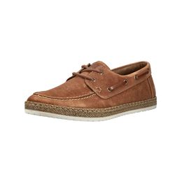 Rieker Herren Schn&uuml;rschuh "Rieker Slipper Veloursleder", Gr. 46, braun, Veloursleder, Schuhe