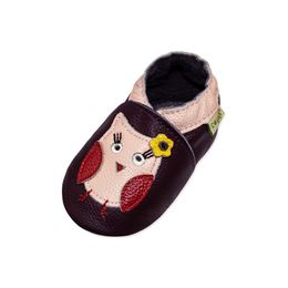 Sayoyo Baby Krabbelschuhe aus Leder, weiche Lauflernschuhe mit rutschfester Sohle | Gr.: 22/23