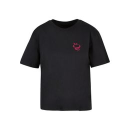 MISS TEE Damen T-Shirt "Miss Tee Damen Snakes Heart Tee", schwarz, Gr. M, unifarben, 100% Baumwolle, Shirts