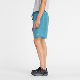 New Balance Herren Laufshorts "SPORT ESSENTIAL SHORT 7"big teal, Gr. XXL, Stoff, Obermaterial: 100% Polyester, Hosen, mit atmungsaktivem Innenslip