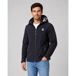 LPO Herren Windbreaker "Melwyn Active", schwarz, Gr. M, 92% Polyester, 8% Elasthan, Jacken, abnehmbare, verstellbare Kapuze