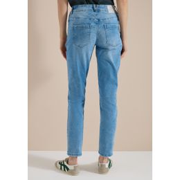 Cecil Damen Comfort-fit-Jeans, blau, Gr. 31, unifarben, Jeans, 78% Baumwolle, 20% Polyester, 2% Elasthan, Jeans, Middle Waist