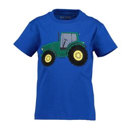 Blue Seven Jungen T-Shirt "T-Shirt", blau, Gr. 122, 100% Baumwolle, Shirts