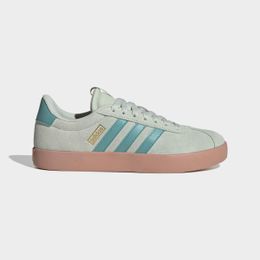 Damen Sneaker "VL COURT 3.0", adidas Sportswear, Gr. 36linen gr&uuml;n, mint ton, gold metallic, Leder, Synthetik, Schuhe, inspiriert vom Design des