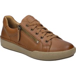 Josef Seibel Damen Sneaker "Claire 13, camel", Gr. 40, braun, Obermaterial: 100% Rindsleder Leather cow., Schuhe