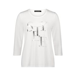 Betty Barclay Basic Shirt mit Placement in Rohwei&szlig; | Gr.: 40