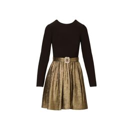 Adrianna Papell Cocktailkleid Jersey Metallic Short Dress in black/gold | Gr.: 40