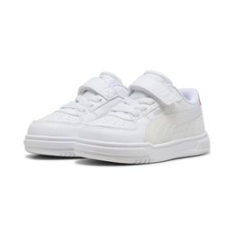 Puma M&auml;dchen Sneaker "Caven III Holo 2.0 Sneakers M&auml;dchen", Gr. 27, wei&szlig;, Obermaterial: Textil, Synthetik. Futter: Textil. Laufsohle: Gummi, Schuhe
