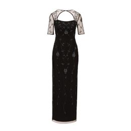 Adrianna Papell Abendkleid Beaded Long Dress in BlackslashGunmetal | Gr.: 36