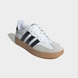 Herren Sneaker "BARREDA", adidas Sportswear, Gr. 42,5, schwarz-wei&szlig;, Leder, Synthetik, Schuhe, inspiriert vom Design des adidas handball spezial
