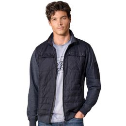 Casamoda Herren Sweatjacke "Casamoda Sweatjacke uni", blau, Gr. XL, 60% Baumwolle, 40% Polyester, Sweatjacken