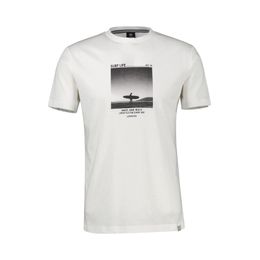 Lerros Herren Kurzarmshirt, wei&szlig;, Gr. XXXL, bedruckt, Single Jersey, Obermaterial: 100% Baumwolle, Shirts, Sommershirt mit Print
