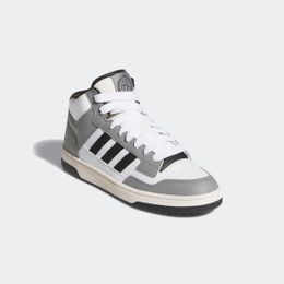 Herren Sneaker "RAPID COURT MID", adidas Sportswear, Gr. 46, schwarz-wei&szlig;, Leder, Synthetik, Schuhe