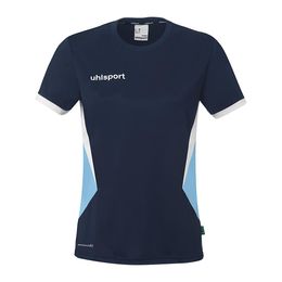 Uhlsport Damen Trainingsshirt "Trainings-T-Shirt Equipe 29 Women", blau, Gr. L, Obermaterial: 100% Polyester Pol. recyc.., Shirts