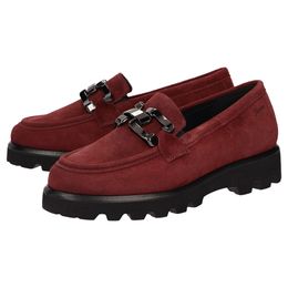 Sioux Damen Slipper "Meredira-751-H", Gr. 35, rot, Obermaterial: 100% Kalbsveloursleder CAVL. 100% Gummi rubber., Schuhe