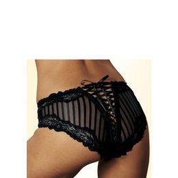 Damen Tangaslip, PETITE FLEUR GOLD BY LASCANA, Gr. 40, schwarz, Microtouch, Obermaterial: 90% Polyamid, 10% Elasthan, Unterhosen, mit erotischer