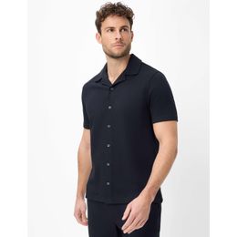 Brax Herren Kurzarmhemd "Style PAJO", schwarz, Gr. XL, 53% Baumwolle, 45% Polyester, 2% Elasthan, Hemden
