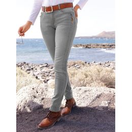 Casual Looks Damen 5-Pocket-Jeans, grau, Gr. 23, unifarben, 99% Baumwolle, 1% Elasthan, Jeans