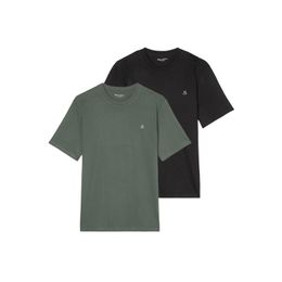 Marc O'Polo MARC O'POLO Herren T-Shirt "T-Shirt Small-Logo 2er Pack", bunt, Gr. L, Obermaterial: 100% Baumwolle CO., Shirts