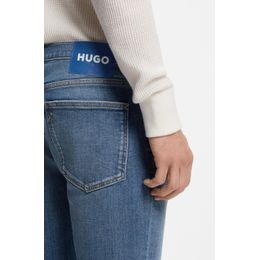 Hugo Herren 5-Pocket-Jeans "Zane"turquoise, aqua440, Gr. 36, unifarben, Denim/Jeans, Obermaterial: 99% Baumwolle, 1% Elasthan, Jeans, Extra-Slim Fit,