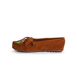 Minnetonka Mokassin 'Kilty Tread' Damen Gr&ouml;&szlig;e 37 braun Sommerschuhe