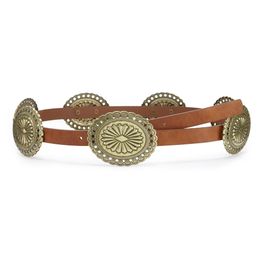 Lascana Damen Tailleng&uuml;rtel "Schmuckg&uuml;rtel, G&uuml;rtel, Bauchg&uuml;rtel, Cowboyg&uuml;rtel, Westerng&uuml;rtel", braun, Gr. 95, unifarben, Lederimitat, Metall, G&uuml;rtel,