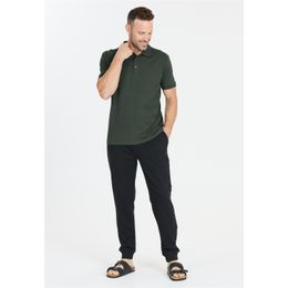 NOU Herren T-Shirt "Harrold V2"dunkelgr&uuml;n, schwarz, Gr. L, unifarben, 96% Baumwolle, 4% Elasthan, Shirts, Schmucklos