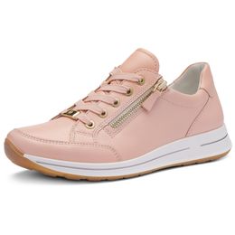 Ara Damen Keilsneaker "OSAKA", Gr. 5, rosa, Glattleder, unifarben, Schuhe, Freizeitschuh, Halbschuh, Schn&uuml;rer in Komfortweite H (=sehr weit)