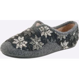 Waldl&auml;ufer WALDL&Auml;UFER Damen Hausschuh, Gr. 40grau, Textil, Schuhe