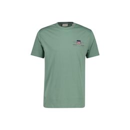 Gant Herren T-Shirt "T-Shirt Regular Archive Shield EMB 1er Pack", blau, Gr. M, Obermaterial: 100% Baumwolle CO., Shirts