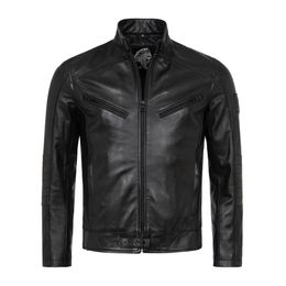 Rock Creek Lederjacke in Schwarz | Gr.: M