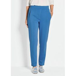 GOLDNER Kurzgr&ouml;&szlig;e: Elegante 7/8-Schlupfhose SARA in blau | Gr.: 20