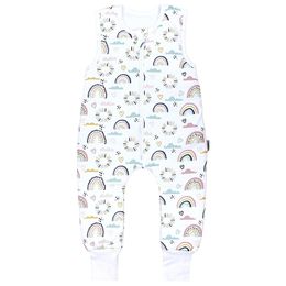 TUPTAM Babyschlafsack "Schlafsack mit F&uuml;&szlig;en Baby Ganzjahresschlafsack mit Beinen 2,5 Tog", L: 110cm, blau, Schlafs&auml;cke