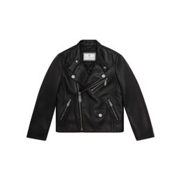 Philipp Plein Herren Bikerjacke "Leder-Bikerjacke", schwarz, Gr. 6, Obermaterial: 100% Lamm Leder. Futter: 100% Polyester. F&uuml;llung: 100% Polyester,