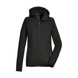 Killtec Damen Strickjacke "KOW 7 WMN FLX JCKT", schwarz, Gr. 46, Obermaterial: 94% Polyester, 6% Elasthan, Strickjacken, Sportliche Damenjacke,
