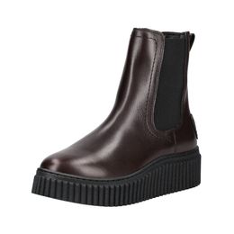 Marc O'Polo MARC O'POLO Damen Plateaustiefelette "Marc O'Polo Stiefelette Leder", Gr. 41, braun, Leder, Schuhe