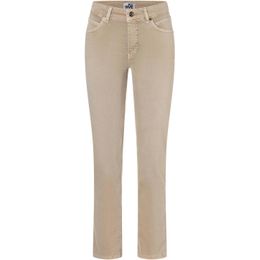 MAC Damen Stretch-Jeans "Melanie", beige, Gr. 34, Denim/Jeans, Obermaterial: 88% Baumwolle, 8% Elastomultiester, 4% Elasthan, Jeans, Gerade