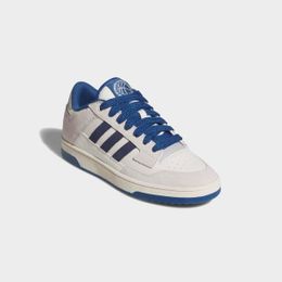 Damen Sneaker "RAPID COURT LOW", adidas Sportswear, Gr. 46, blau, Leder, Synthetik, Schuhe