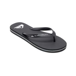 Quiksilver Herren Sandale "Molokai Core", Gr. 12, schwarz, Obermaterial: Synthetikmaterial / Au&szlig;ensohle: Moosgummi., Schuhe