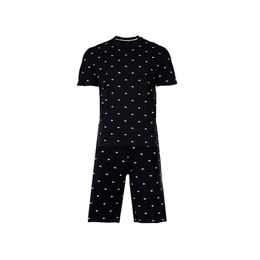 Lacoste Pyjama in Schwarz/Wei&szlig; | Gr.: L