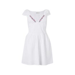 Hollister Kleid Damen Gr&ouml;&szlig;e 36 hellblau / oliv / rot / wei&szlig; Sommerkleid