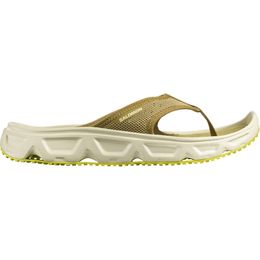 Salomon Herren Zehentrenner "REELAX BREAK 6.0", Gr. 44,5willow, aspargus gr&uuml;n, acid lime, Textil, Schuhe