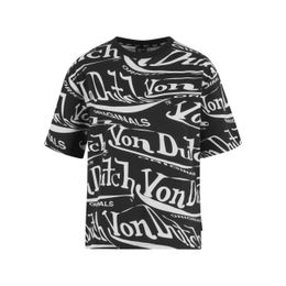 Von Dutch Damen T-Shirt "Von Dutch AKIRA SHIRTS", schwarz-wei&szlig;, Gr. XS, bedruckt, 100% Baumwolle, Shirts